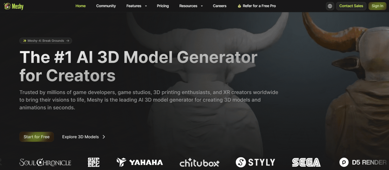 Meshy AI Review : Features, Use Cases, Pros, Cons & Pricing - Techidology
